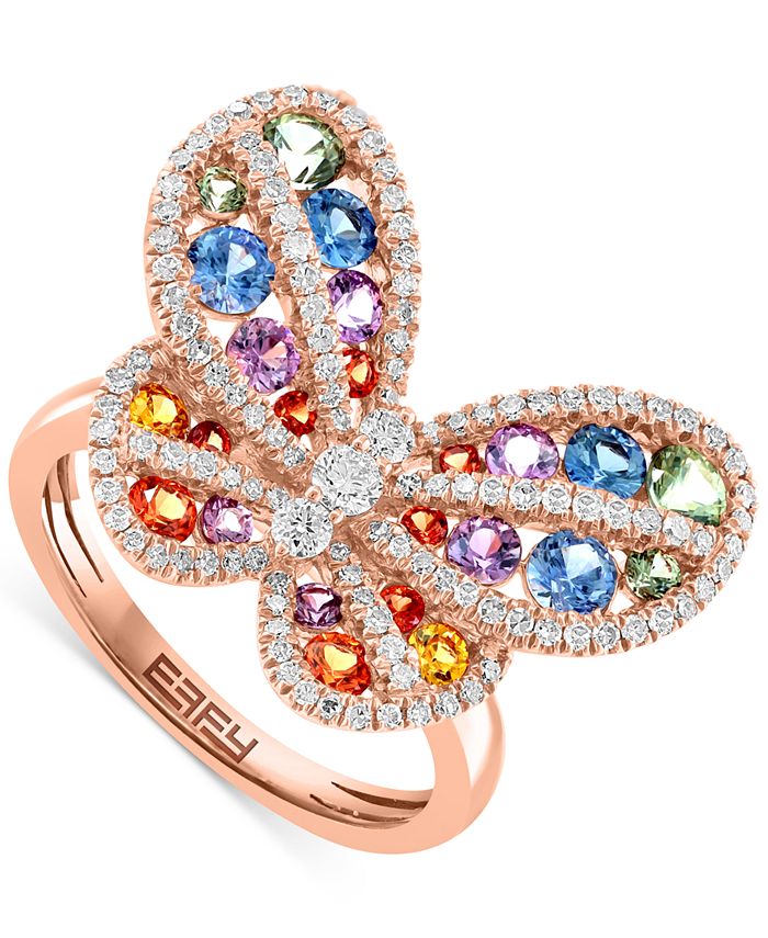 EFFY Collection EFFY® Multi-Sapphire (1-5/8 ct. t.w.) & Diamond (1/2 ct ...