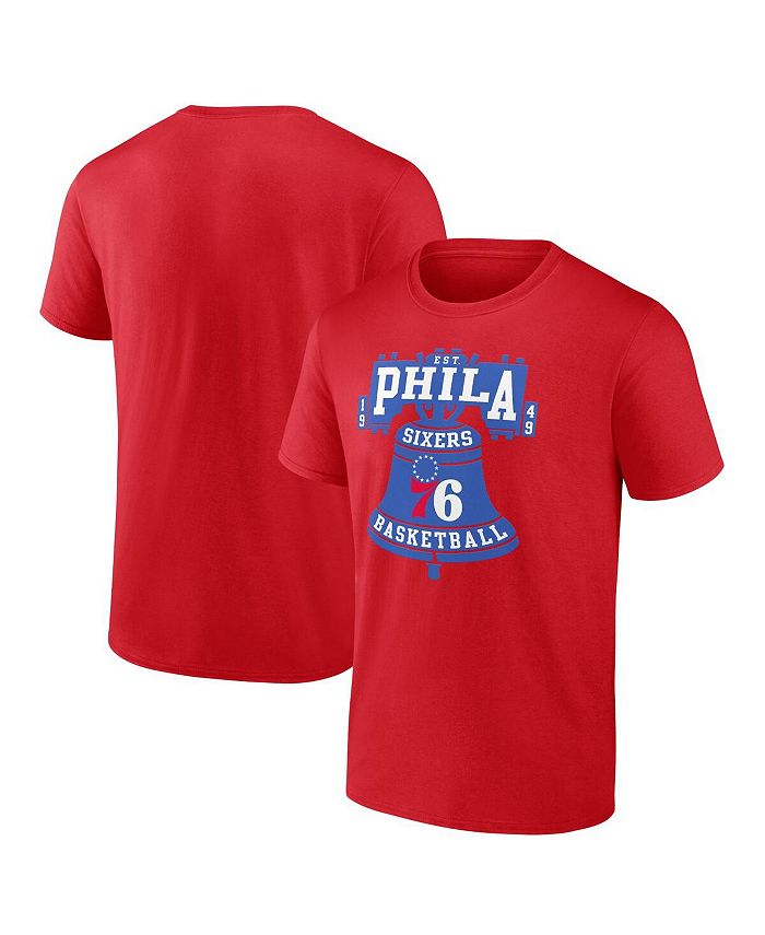 Fanatics Men's Red Philadelphia 76Ers Hometown Collection Phila Liberty ...