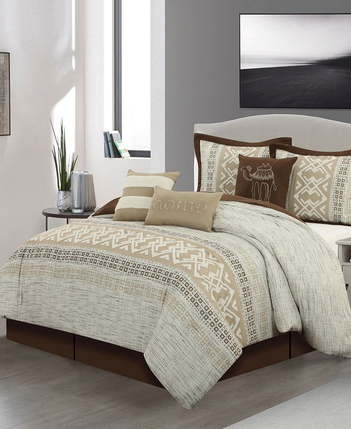 Stratford Park Anaya 7-Piece Comforter Set, California King - Macy's