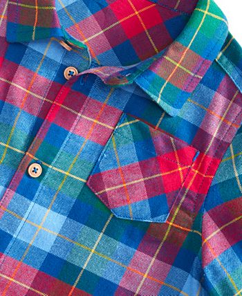 First Impressions Baby Boys Plaid Flannel Shirt, Created for Macy's - Macy's