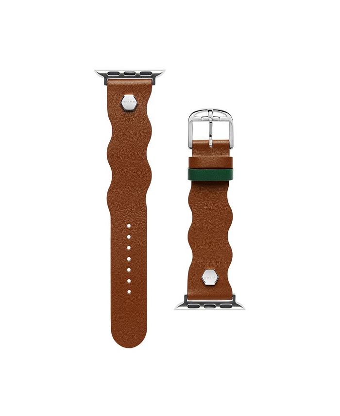 Ted Baker Women's Ted Wavy Design Tan Leather Strap - Macy's