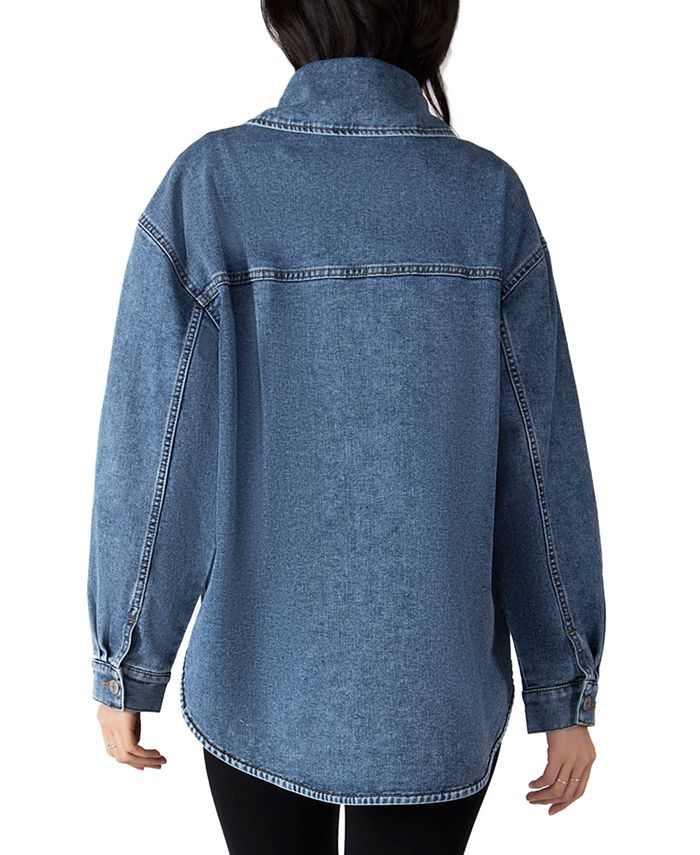 Black Tape Women's Denim Shacket - Macy's