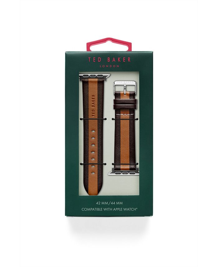Ted Baker Men's Ted Logo Multicolor Leather Strap - Macy's