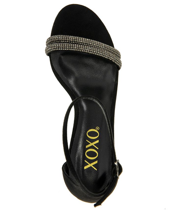 XOXO Women's Salima Rhinestone Detailed Ankle Strap Sandal - Macy's