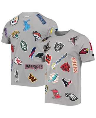 Men's Pro Standard Gray Nfl League Wordmark T-shirt - Macy's
