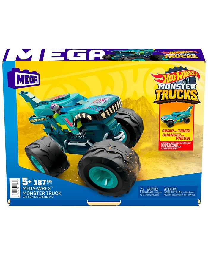 Mega Construx Mega Hot Wheels Mega Wrex Monster Truck Construction Set ...