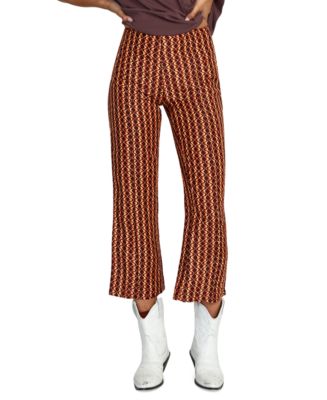 RVCA Juniors' Drip High-Waist Cropped Pants - Macy's