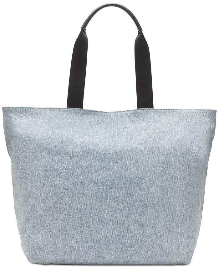 Calvin Klein Selina Denim Top Zipper Tote Bag - Macy's