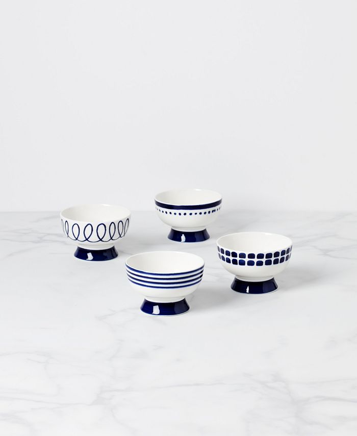 kate spade new york Charlotte Street 4 Piece Dessert Bowls Set - Macy's