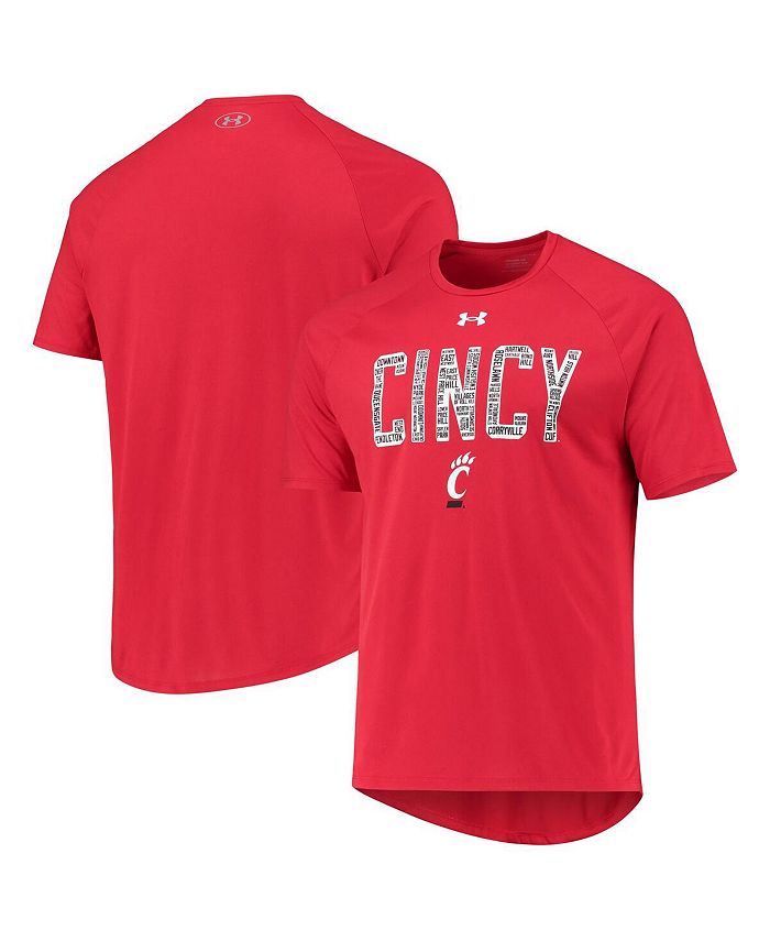 Under Armour Men's Red Cincinnati Bearcats 513 Tech T-shirt - Macy's