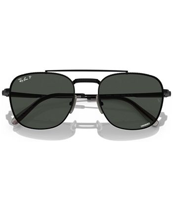 Ray-Ban Unisex Polarized Sunglasses, Frank II Titanium 51 - Macy's