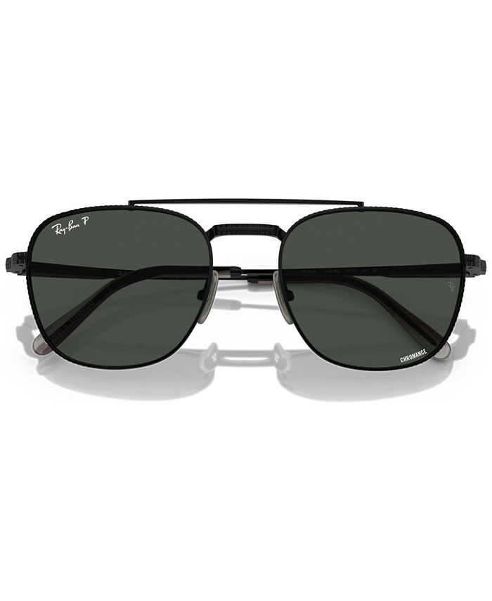 Ray-Ban Unisex Polarized Sunglasses, Frank II Titanium 51 - Macy's