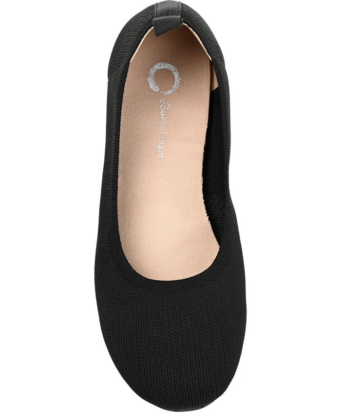 Journee Collection Women's Jersie Knit Flats - Macy's