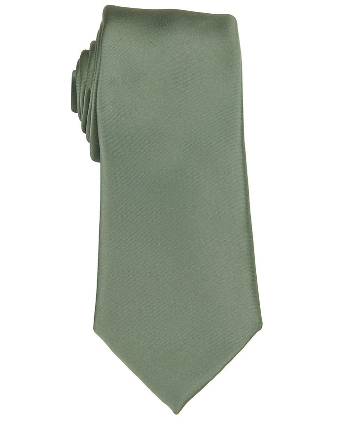 ConStruct Men's Satin Solid Tie - Macy's