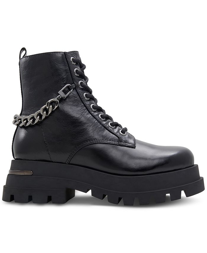 ALDO Grandeur Chained Combat Booties - Macy's