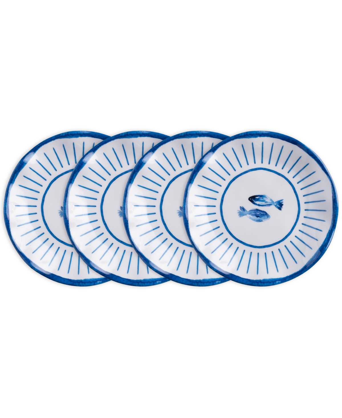 Click here for Q Squared Melamine Sardinia 5.5 Canape Plates  Set... prices