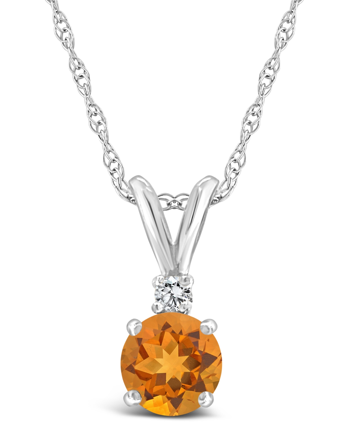 Click here for Citrine (1/2 ct. t.w.) and Diamond Accent Pendant... prices