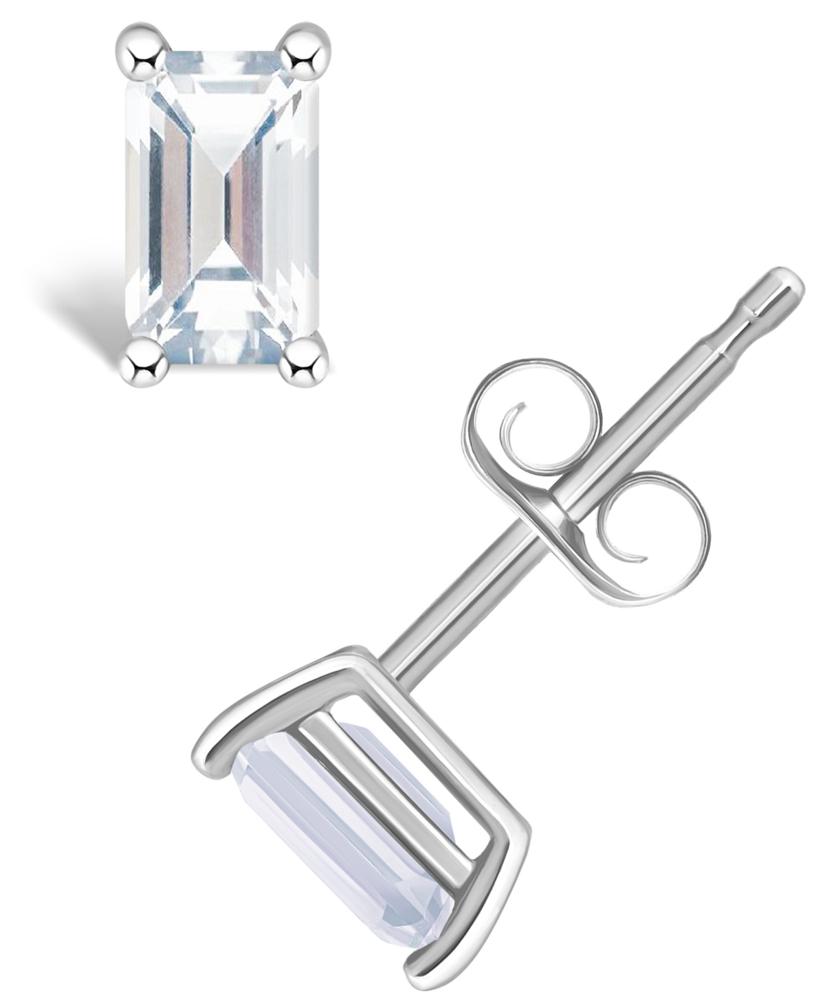 Click here for White Topaz (3/4 ct. t.w.) Stud Earrings in 14K Ye... prices