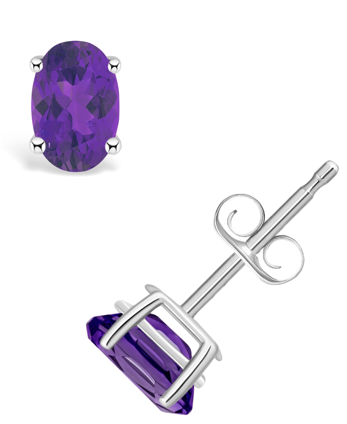 Click here for Amethyst (7/8 ct. t.w.) Stud Earrings in 14K Yello... prices