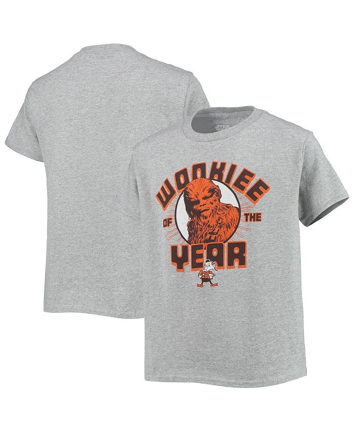 Junk Food Big Boys Heathered Gray Cleveland Browns Star Wars Wookie of ...