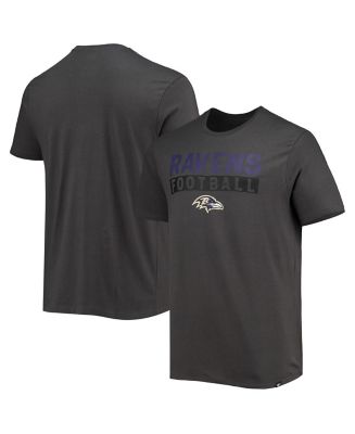 Men's '47 Charcoal Baltimore Ravens Dark Ops Super Rival T-shirt - Macy's