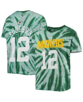 Outerstuff Big Boys Aaron Rodgers Green Green Bay Packers Tie-Dye Name ...