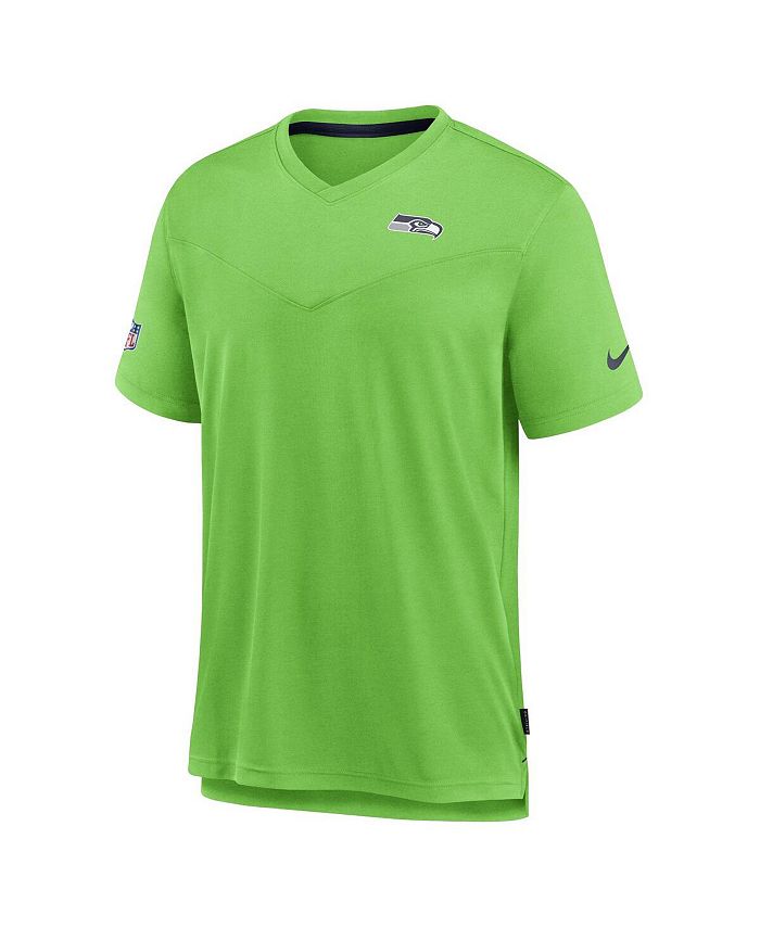 Nike Men's Neon Green Seattle Seahawks 2022 Sideline Coach Chevron Lock ...