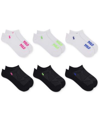 Lauren Ralph Lauren Women's 6-Pk. Mixed Mesh Polo Low-Cut Socks - Macy's