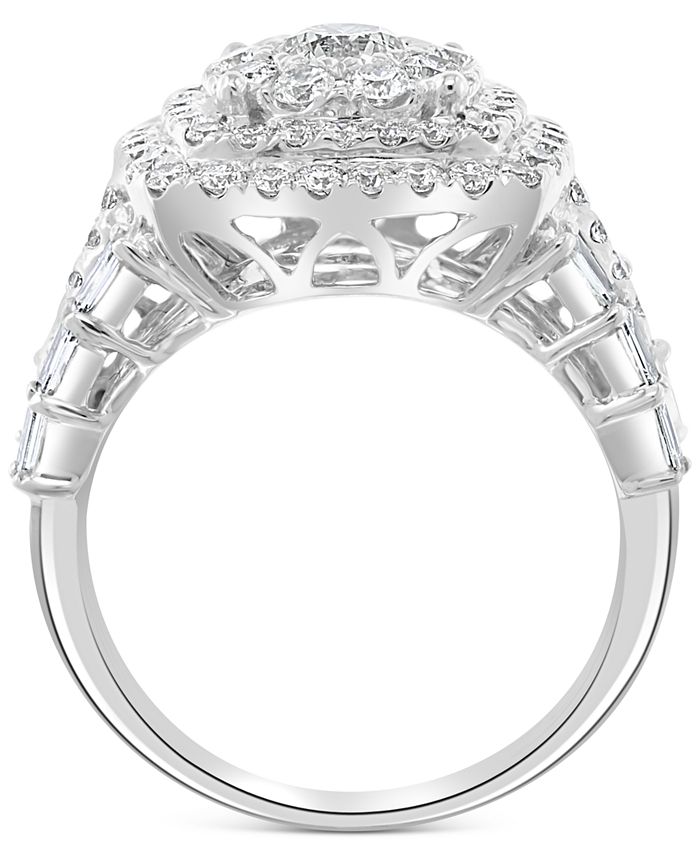 EFFY Collection EFFY® Diamond Halo Cluster Ring (2-1/5 ct. t.w.) in 14k ...