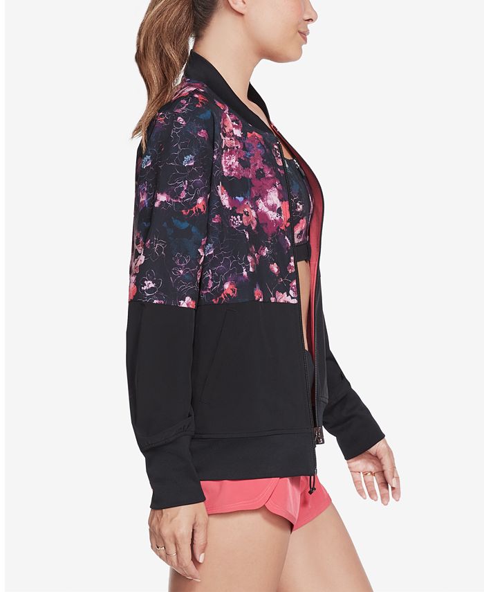 Skechers Women's Skechweave Linear Floral Reversible Jacket - Macy's
