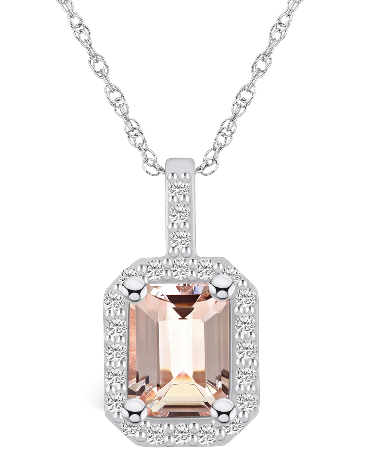 Click here for Macys Morganite (1-3/8 Ct. T.w.) and Diamond (1/4... prices