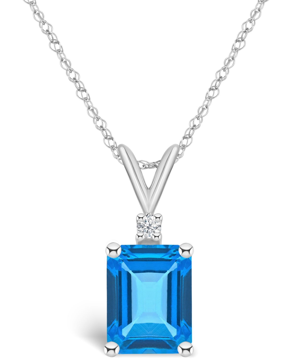 Click here for Blue Topaz (3 ct. t.w.) and Diamond Accent Pendant... prices