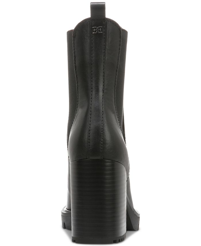 Sam Edelman Women's Rollins Lug-Sole High-Heel Chelsea Booties ...