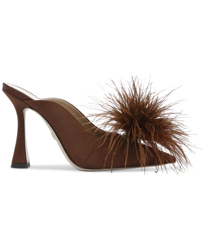 Sam Edelman Women's Anthony Pom Pom Mules Pumps - Macy's