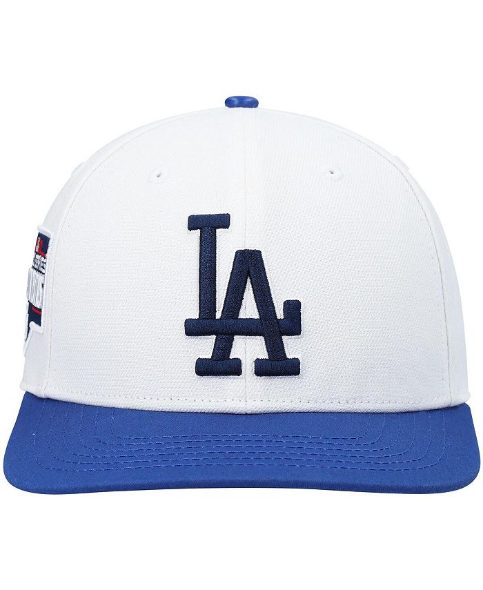 Pro Standard Men's White, Royal Los Angeles Dodgers Logo Snapback Hat ...