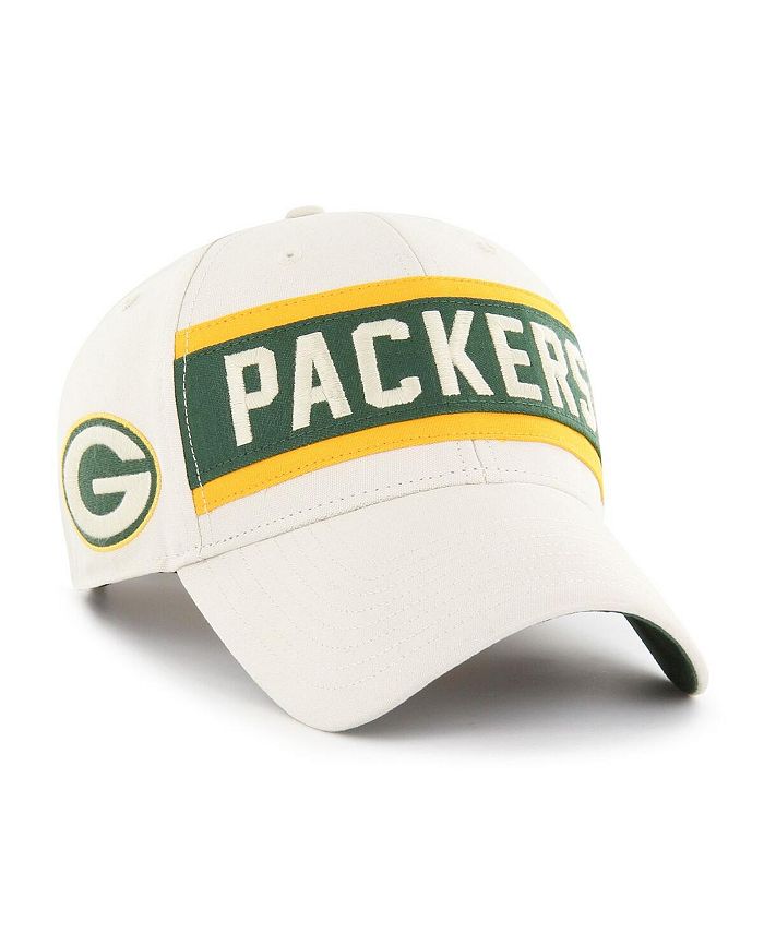 '47 Brand Men's '47 Cream Green Bay Packers Crossroad MVP Adjustable ...