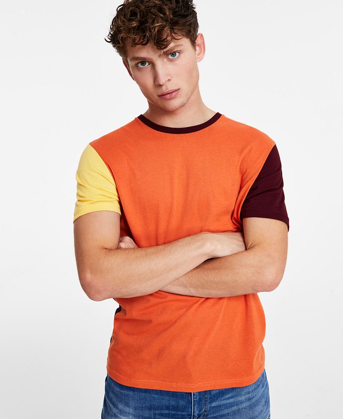 Sun + Stone Men's Colorblocked T-Shirt, Created for Macy's - Macy's