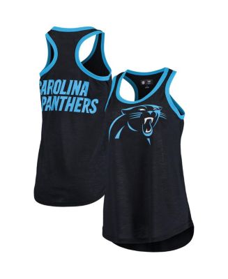 Women's G-III 4Her by Carl Banks Black Carolina Panthers Tater Tank Top ...