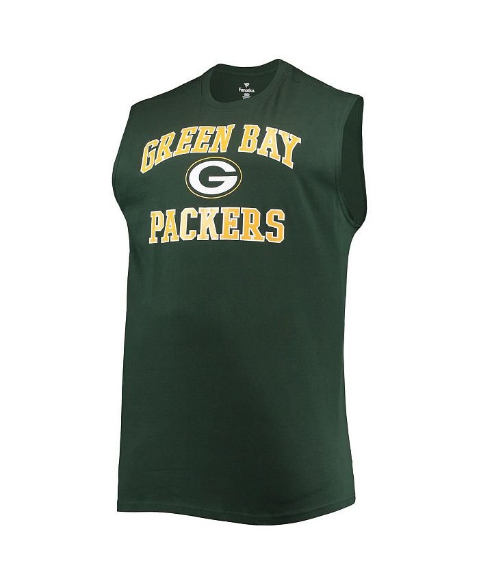 Profile Men's Green Green Bay Packers Big and Tall Muscle Tank Top - Macy's