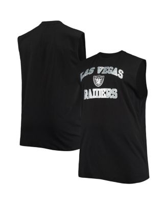 Men's Black Las Vegas Raiders Big and Tall Muscle Tank Top - Macy's
