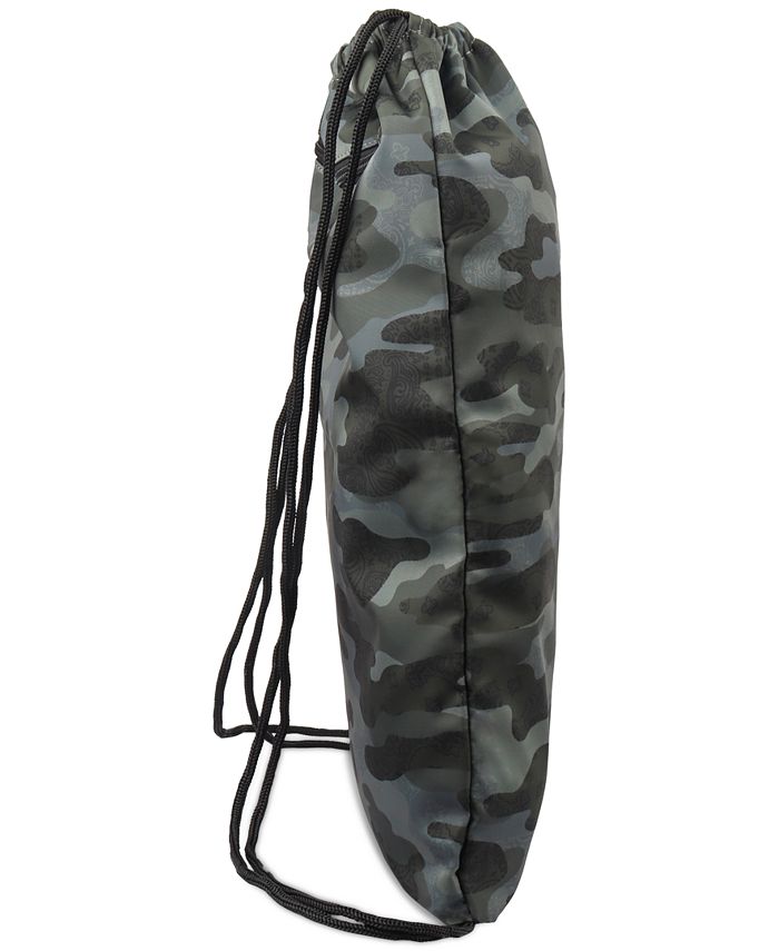 Sun + Stone Men's Camo Drawstring Bag, Created for Macy's - Macy's