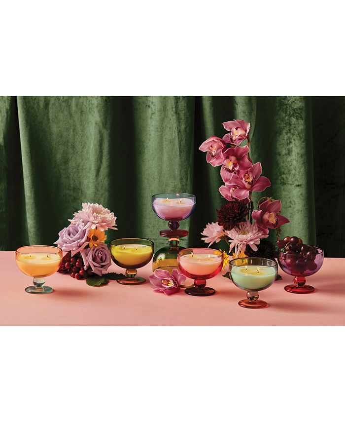 Paddywax Aura Green & Blush Tinted Goblet Misted Lime Candle, 6 oz ...