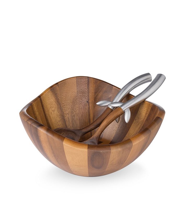 Everyday Solutions Vine Salad Bowl Set, 3 Piece - Macy's