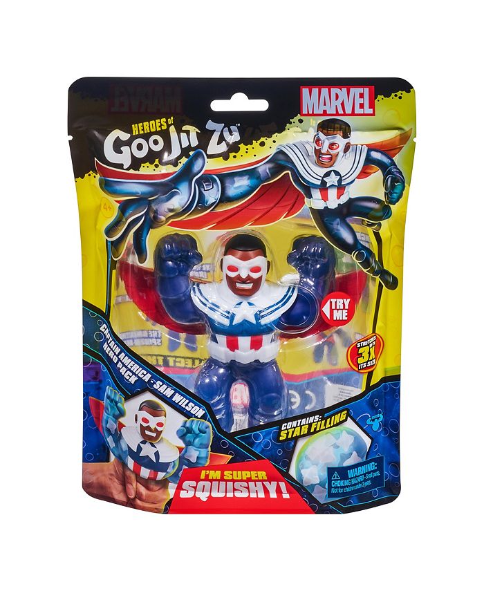 Heroes of Goo Jit Zu Marvel Hero Toy-Captain America-Sam Wilson - Macy's