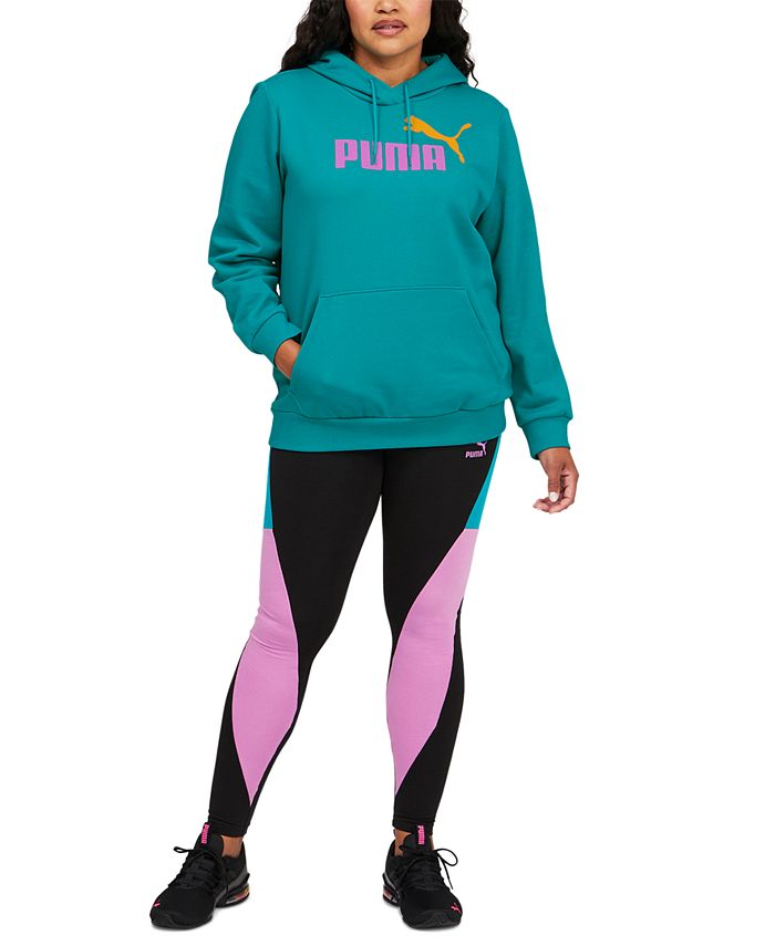 Puma Plus Size Logo Hoodie & Reviews - Activewear Plus - Women - Macy's