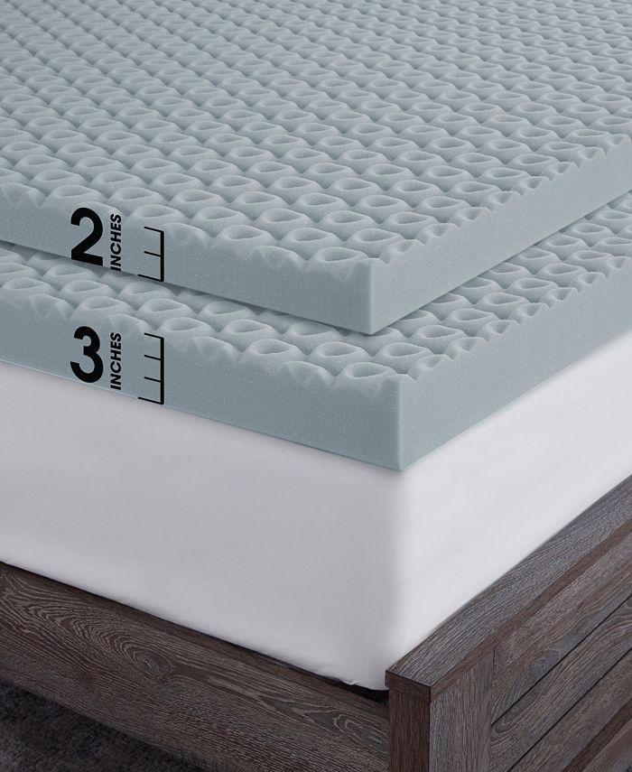 Dream Serenity Cool Point 3" Memory Foam Mattress Topper, Full - Macy's