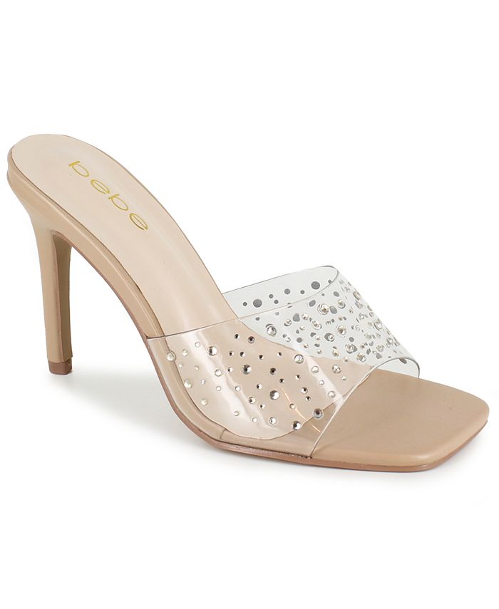 bebe Women's Madilynn Pointed Heel Rhinestone Dress Sandals & Reviews ...