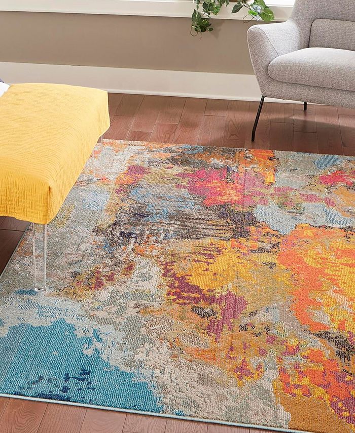 Bayshore Home Splash SPL-07 9' x 12' Area Rug - Macy's