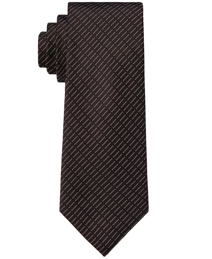 Calvin Klein Men's Slim Dotted Lines Tie - Macy's