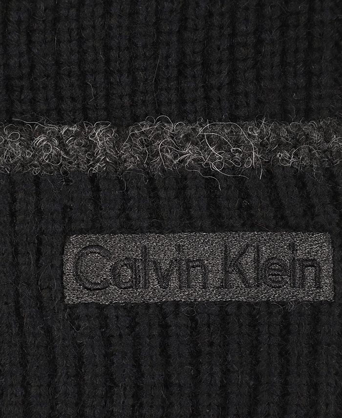 Calvin Klein Men's Tipped Rib Logo Cuff Hat - Macy's